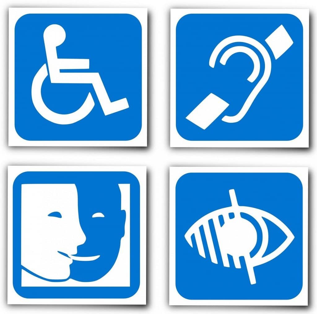 Quels sont les 6 types de handicap